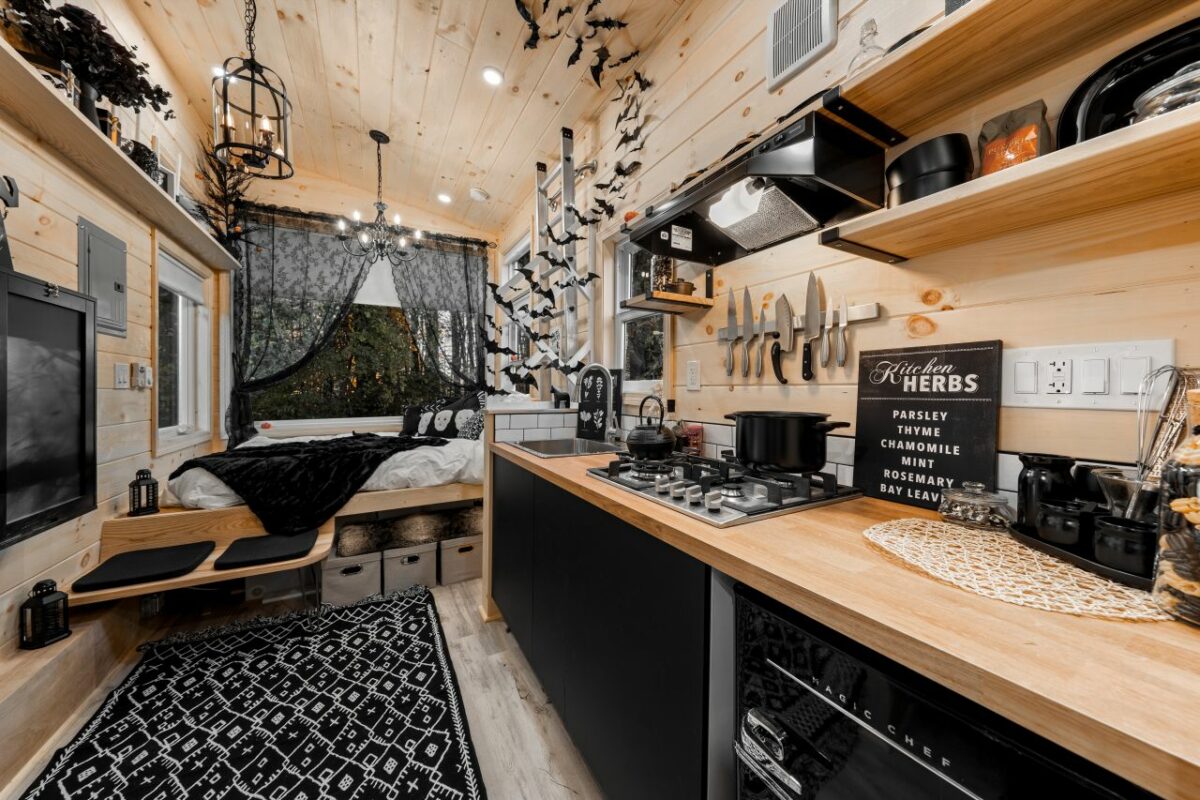 Halloween-Themed Tiny House Will Make Your Blood Run Cold