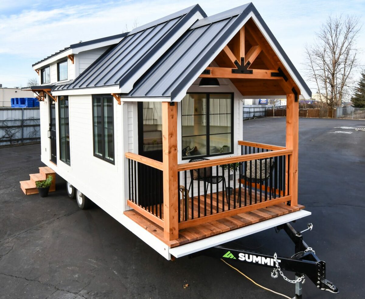 Villa Mini Tiny House Expands Living Space With Stunning Porch