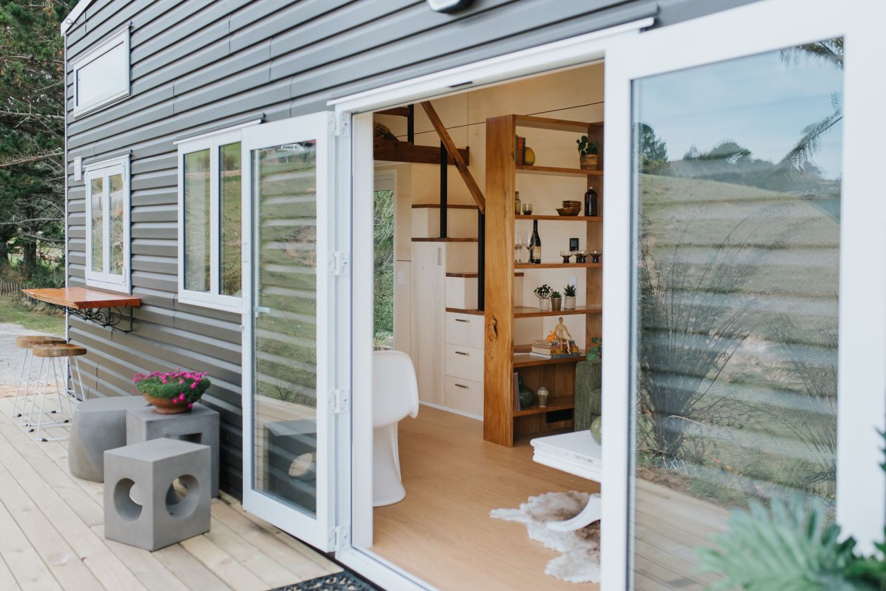Cherry Picker Tiny House With Large Loft Feels Open & Spacious