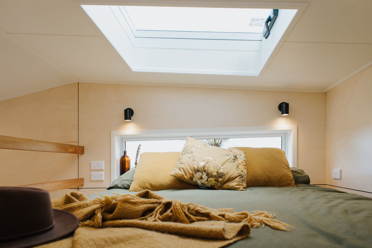 Cherry Picker Tiny House With Large Loft Feels Open & Spacious