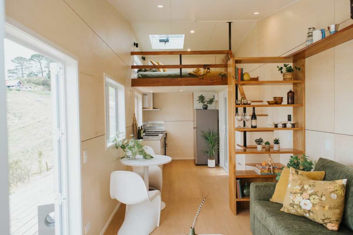 Cherry Picker Tiny House With Large Loft Feels Open & Spacious