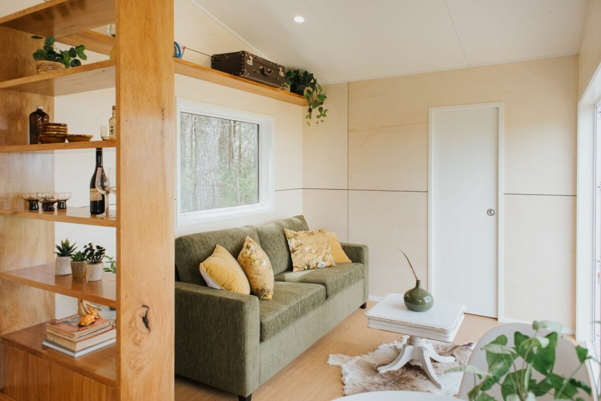 Cherry Picker Tiny House With Large Loft Feels Open & Spacious