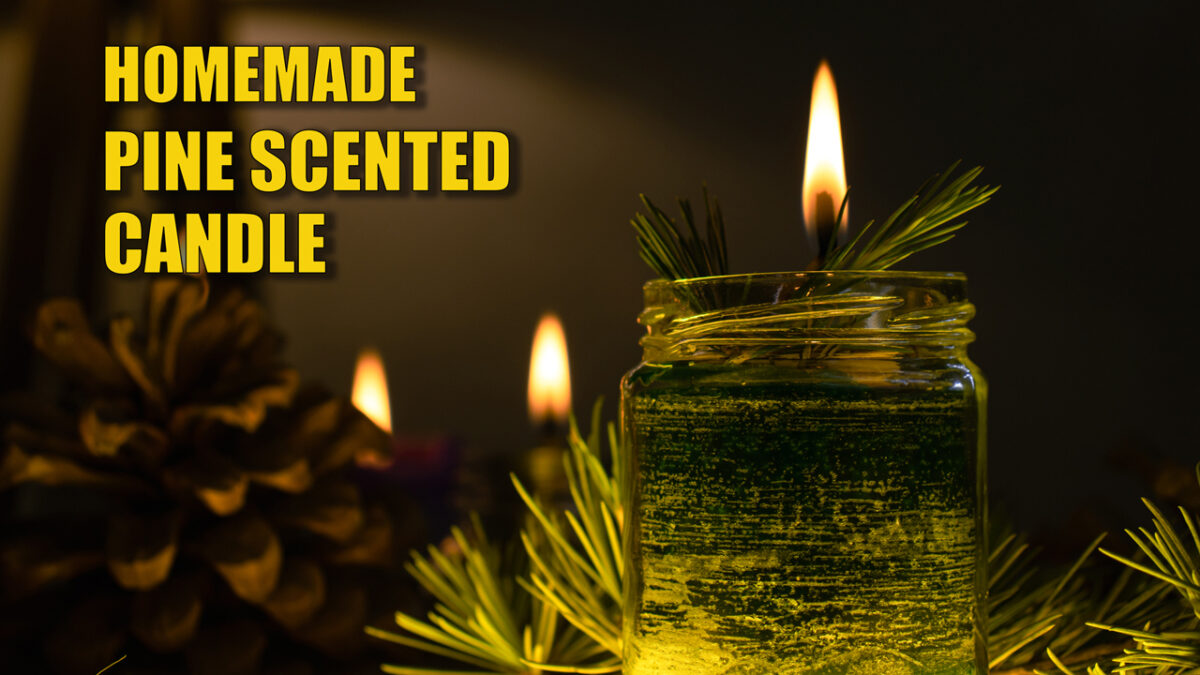 DIY Pine-Scented Candle is Treat to Your Olfactory w/video