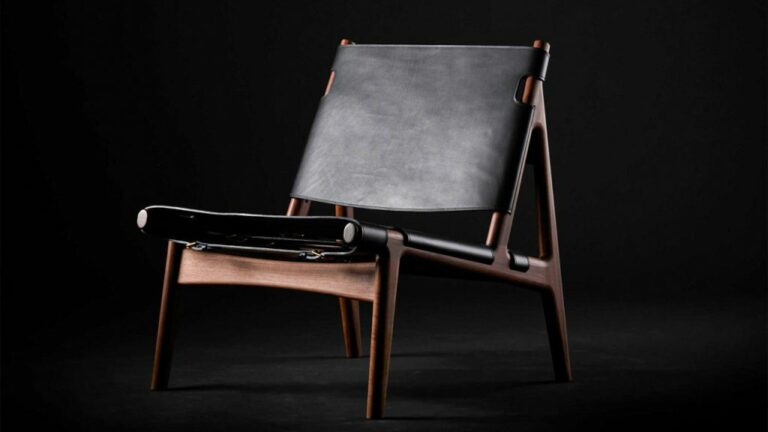 Eikund Gives Leaner Form to Classic Hunter Lounge Chair