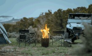 Firestorm Portable gas Fire pit is Perfect for Safe Campfires
