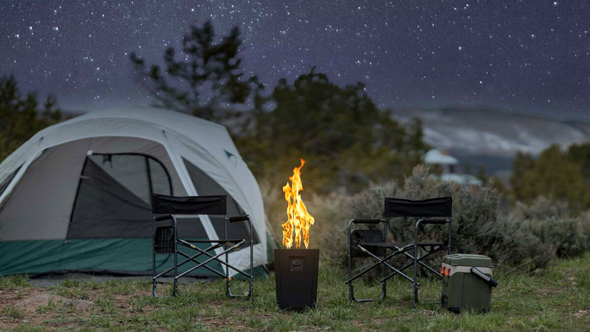 Firestorm Portable gas Fire pit is Perfect for Safe Campfires