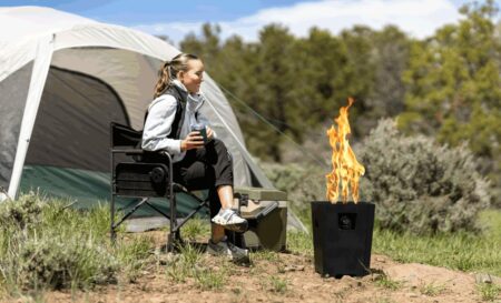 Firestorm Portable gas Fire pit is Perfect for Safe Campfires
