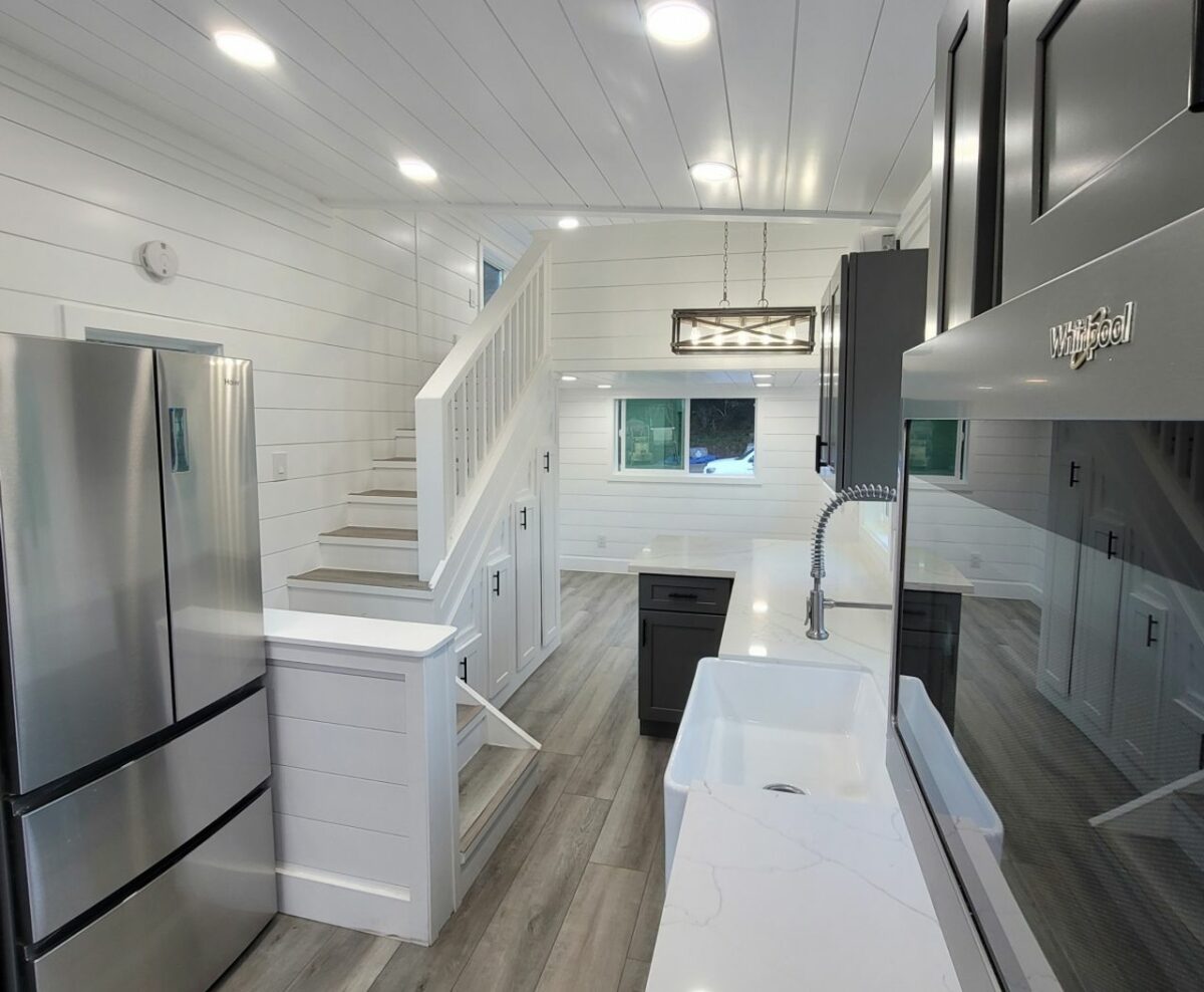 Hope Meadow Tiny House Has a Spacious Interior & Rooftop Deck