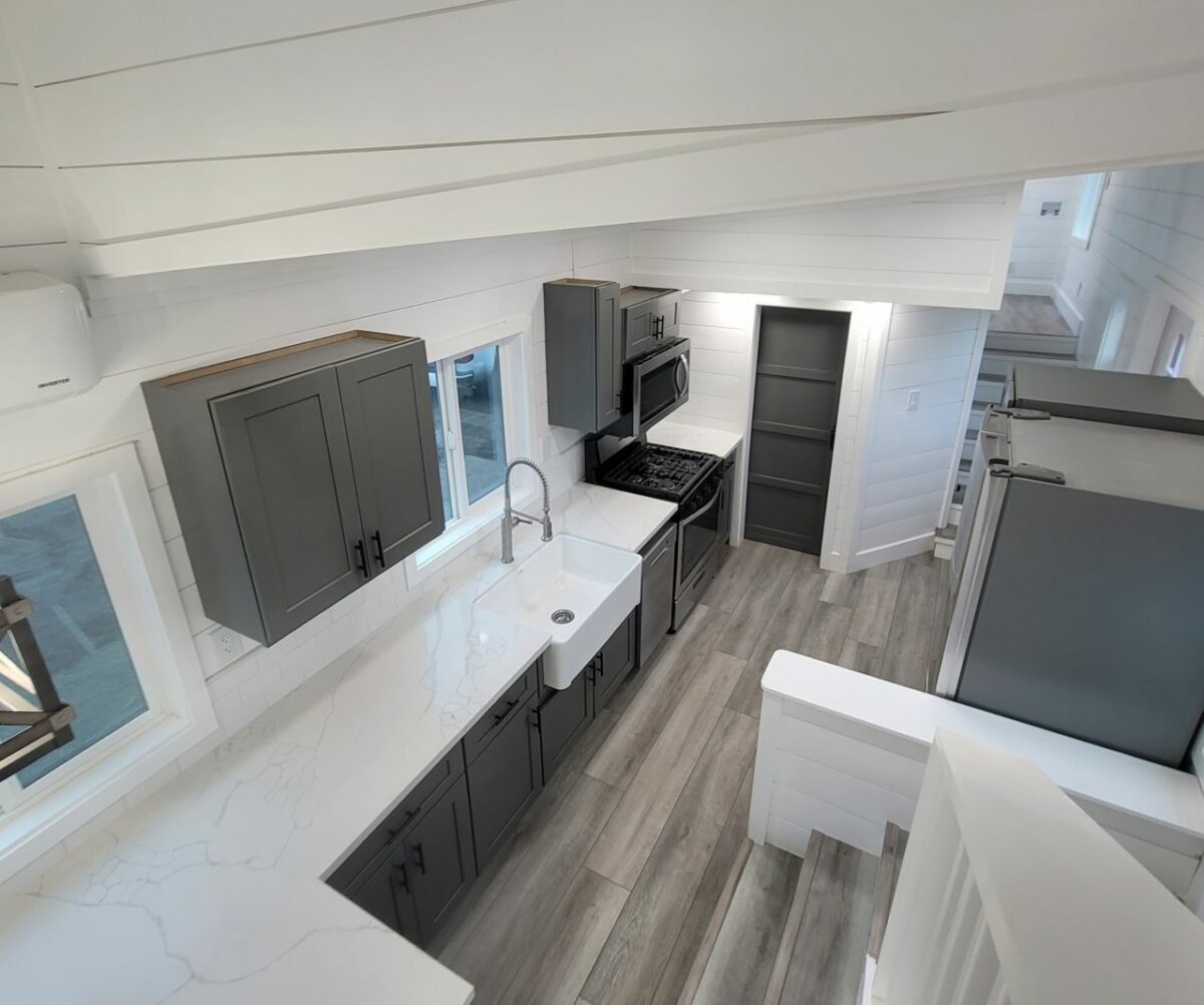 Hope Meadow Tiny House Has a Spacious Interior & Rooftop Deck