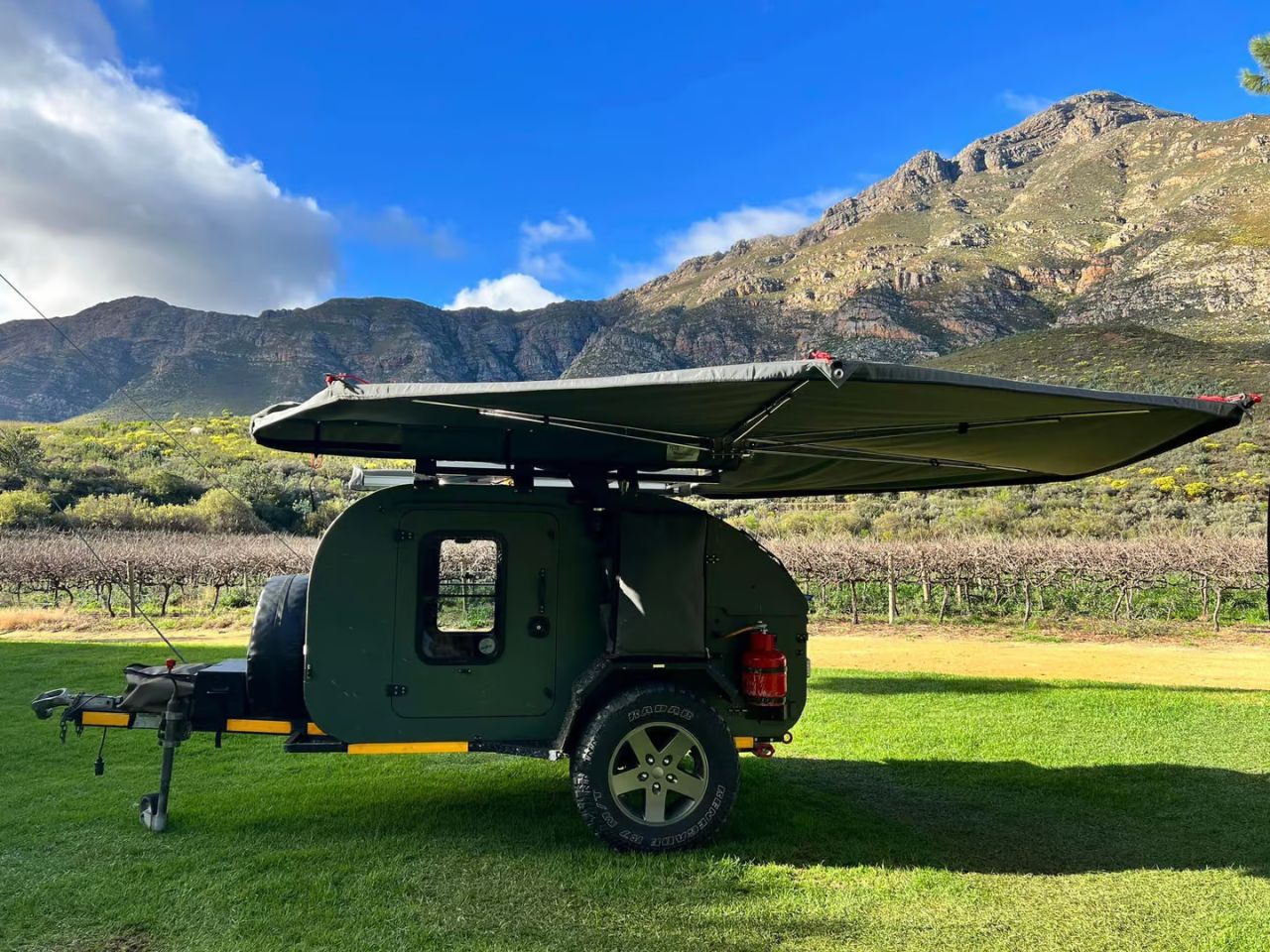 Red Gecko TDX Teardrop Trailer Fits Four With Rooftop Tent
