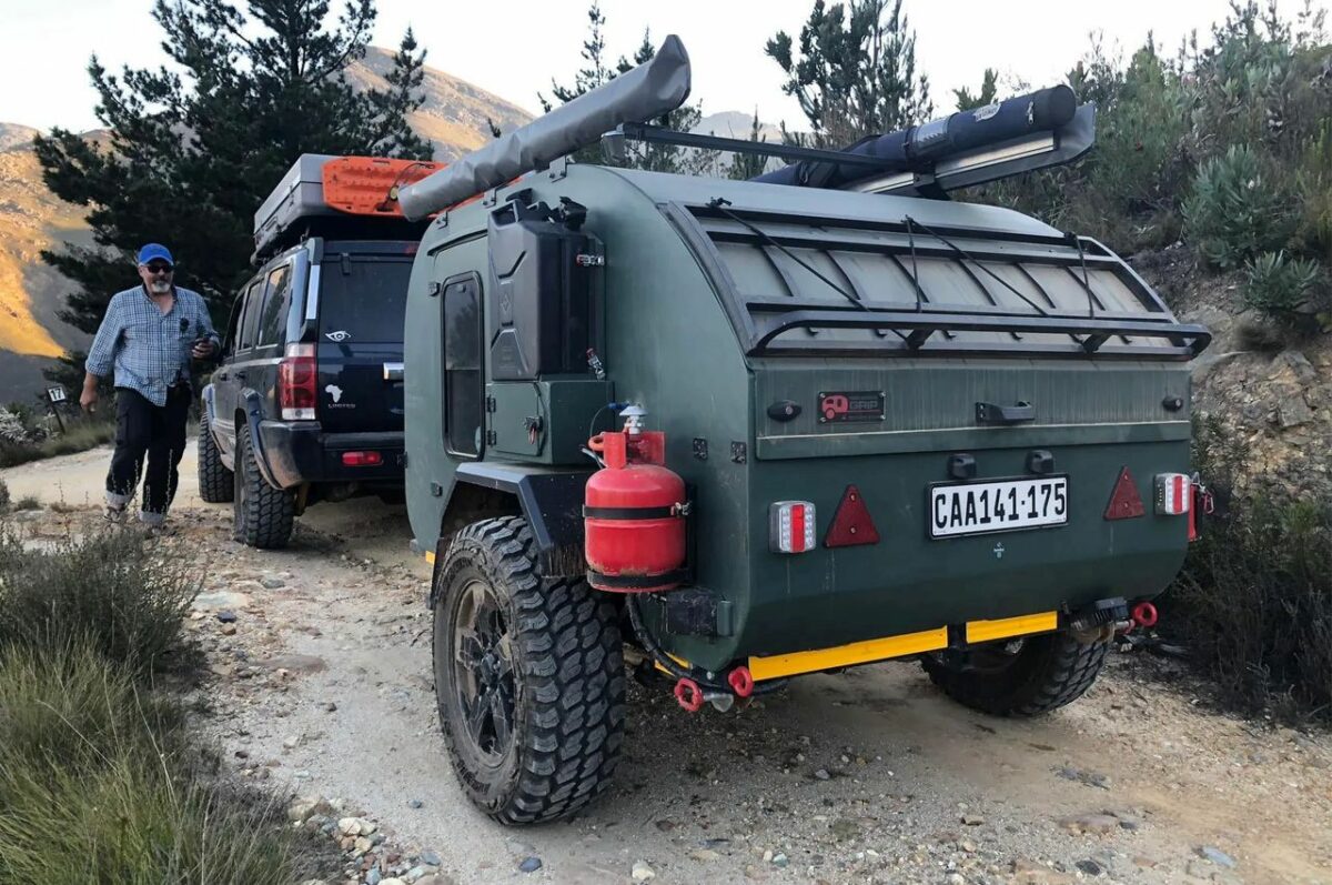 Red Gecko TDX Teardrop Trailer Fits Four With Rooftop Tent