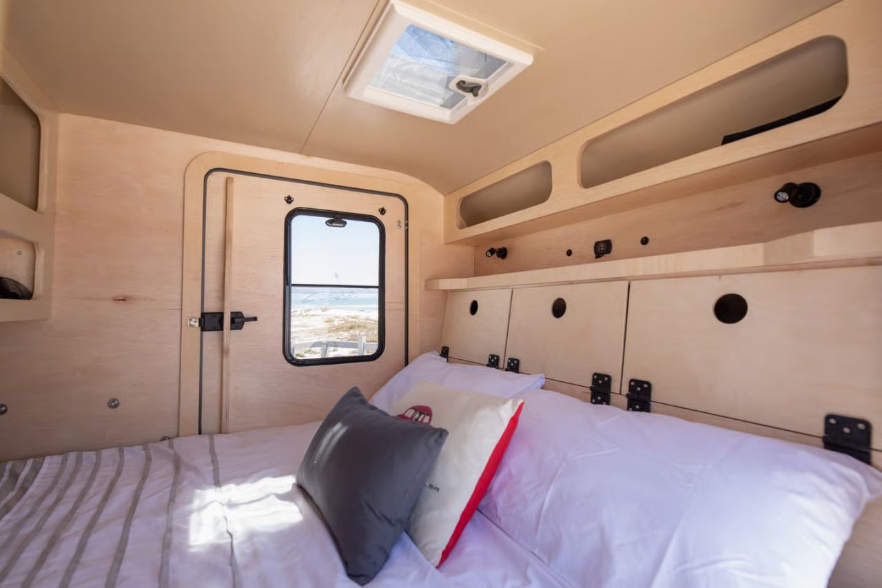 Red Gecko TDX Teardrop Trailer Fits Four With Rooftop Tent