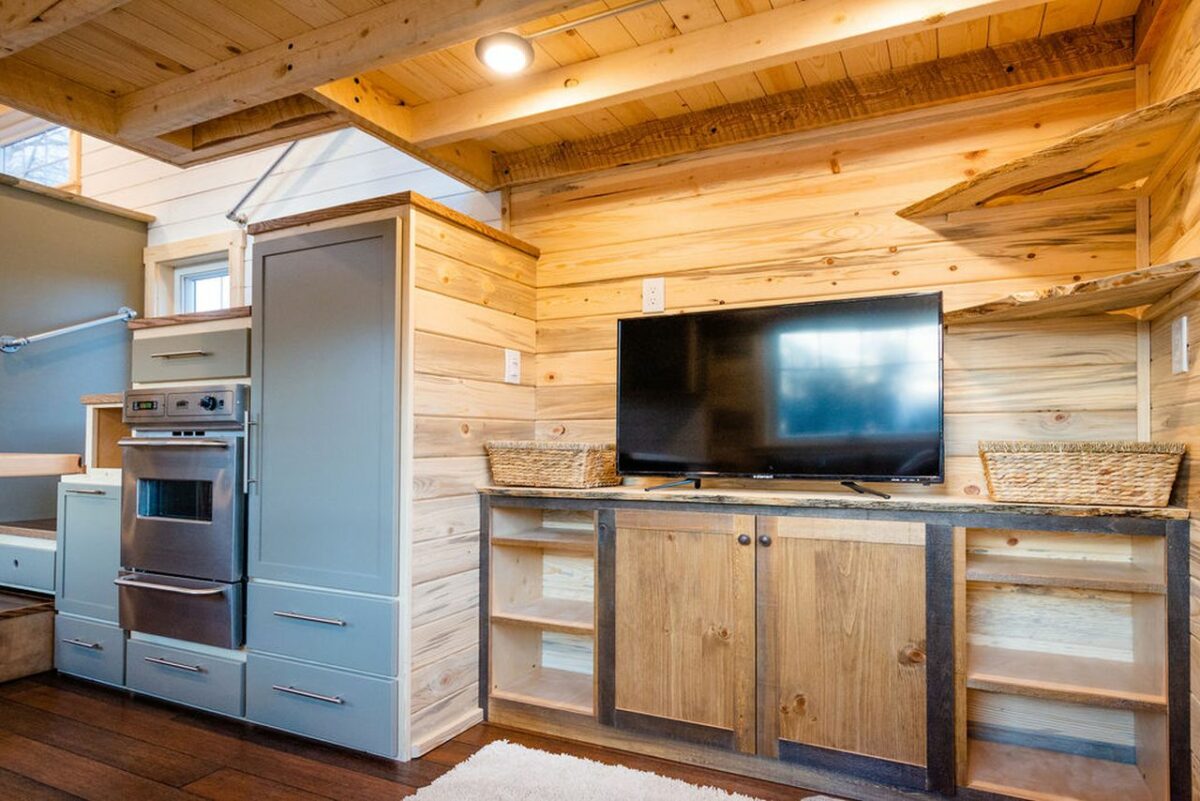 Ross's Tiny House Features Dual Lofts and a Rooftop Patio