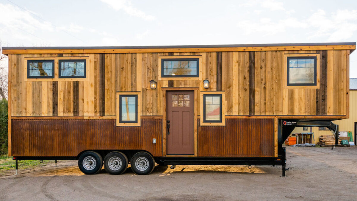 Ross's Tiny House Features Dual Lofts and a Rooftop Patio