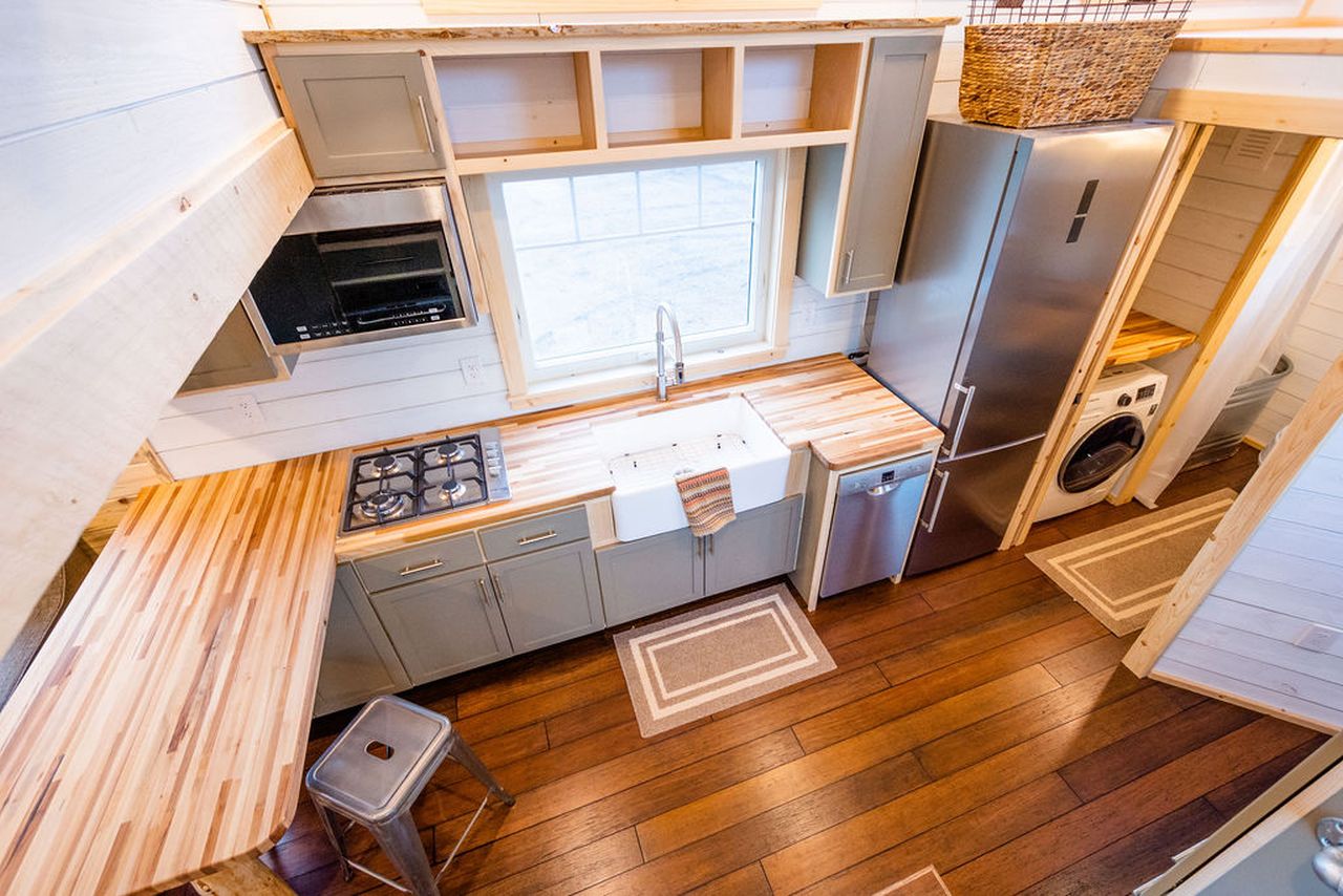 Ross's Tiny House Features Dual Lofts and a Rooftop Patio