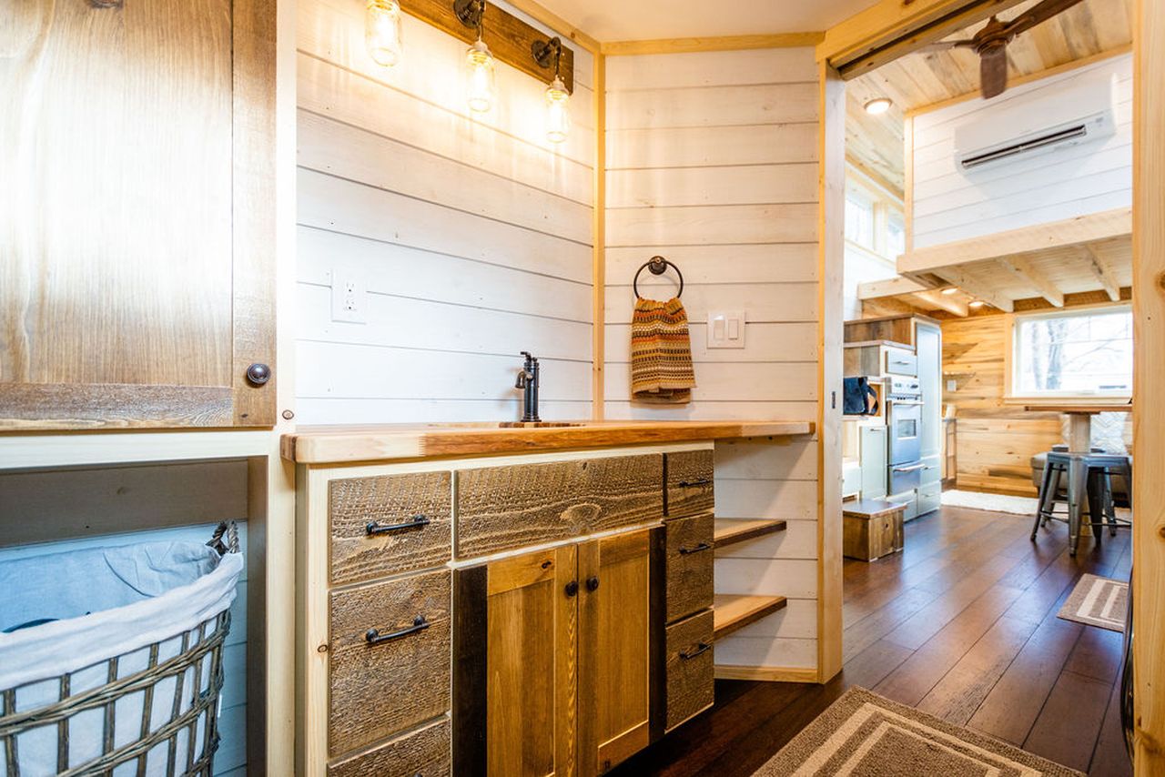 Ross's Tiny House Features Dual Lofts and a Rooftop Patio
