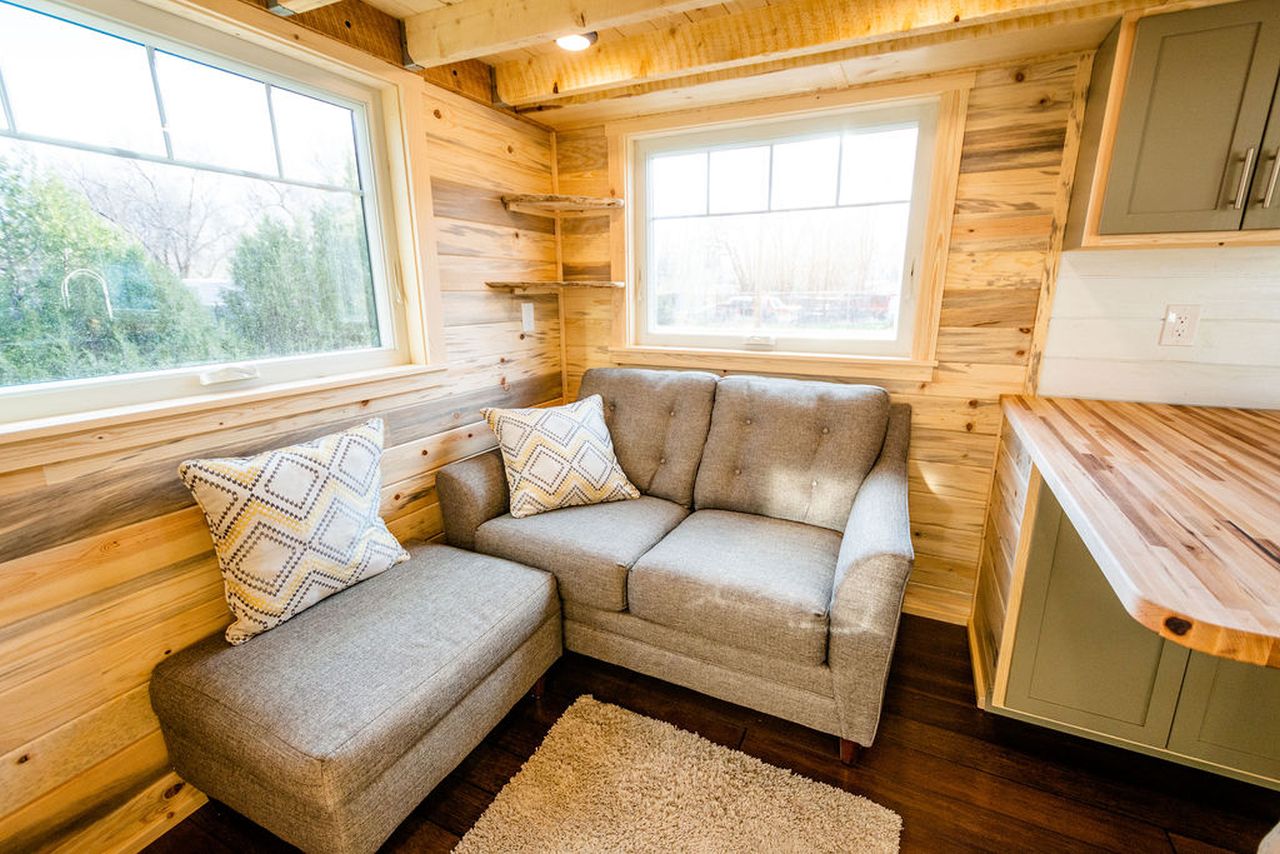 Ross's Tiny House Features Dual Lofts and a Rooftop Patio