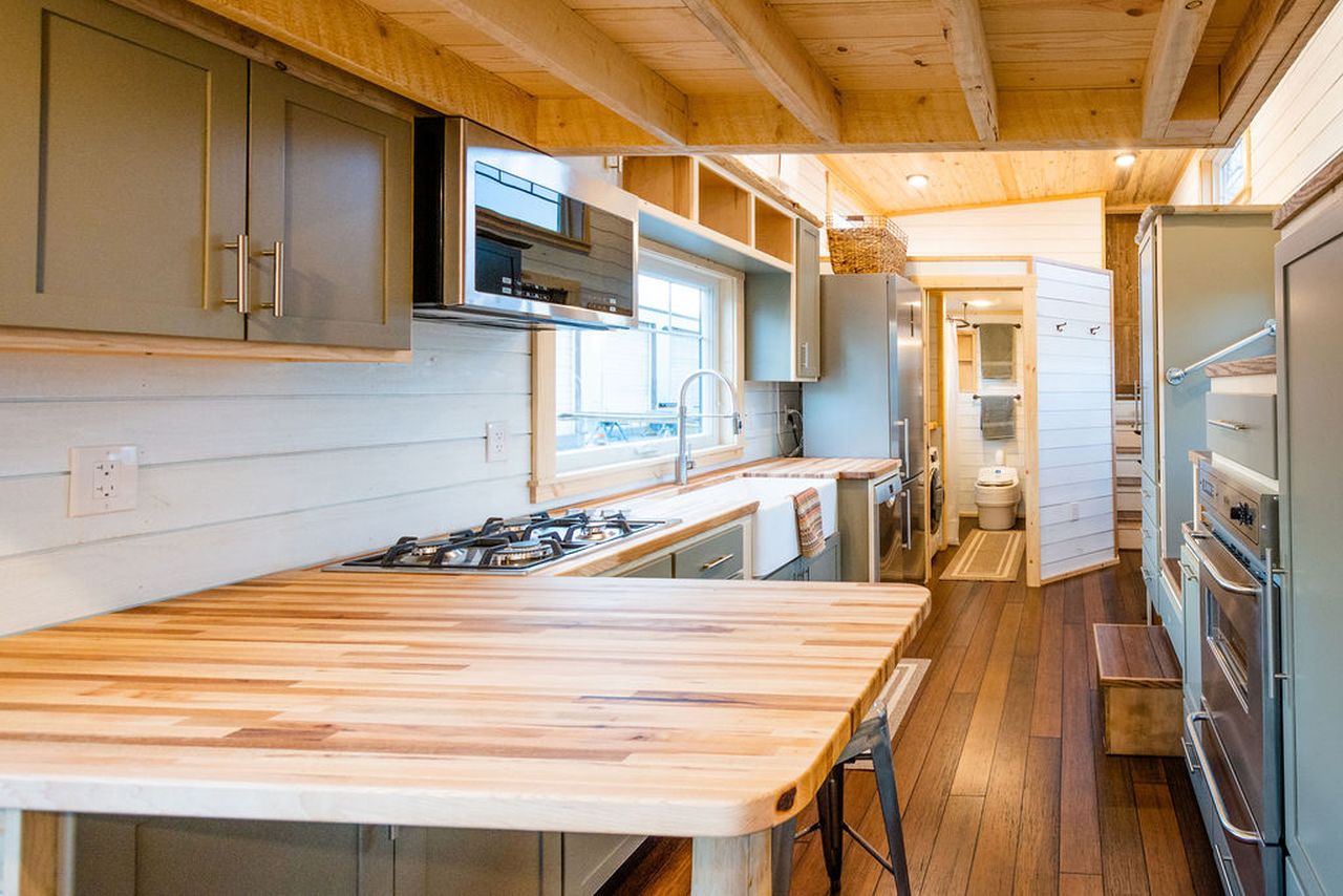 Ross's Tiny House Features Dual Lofts and a Rooftop Patio