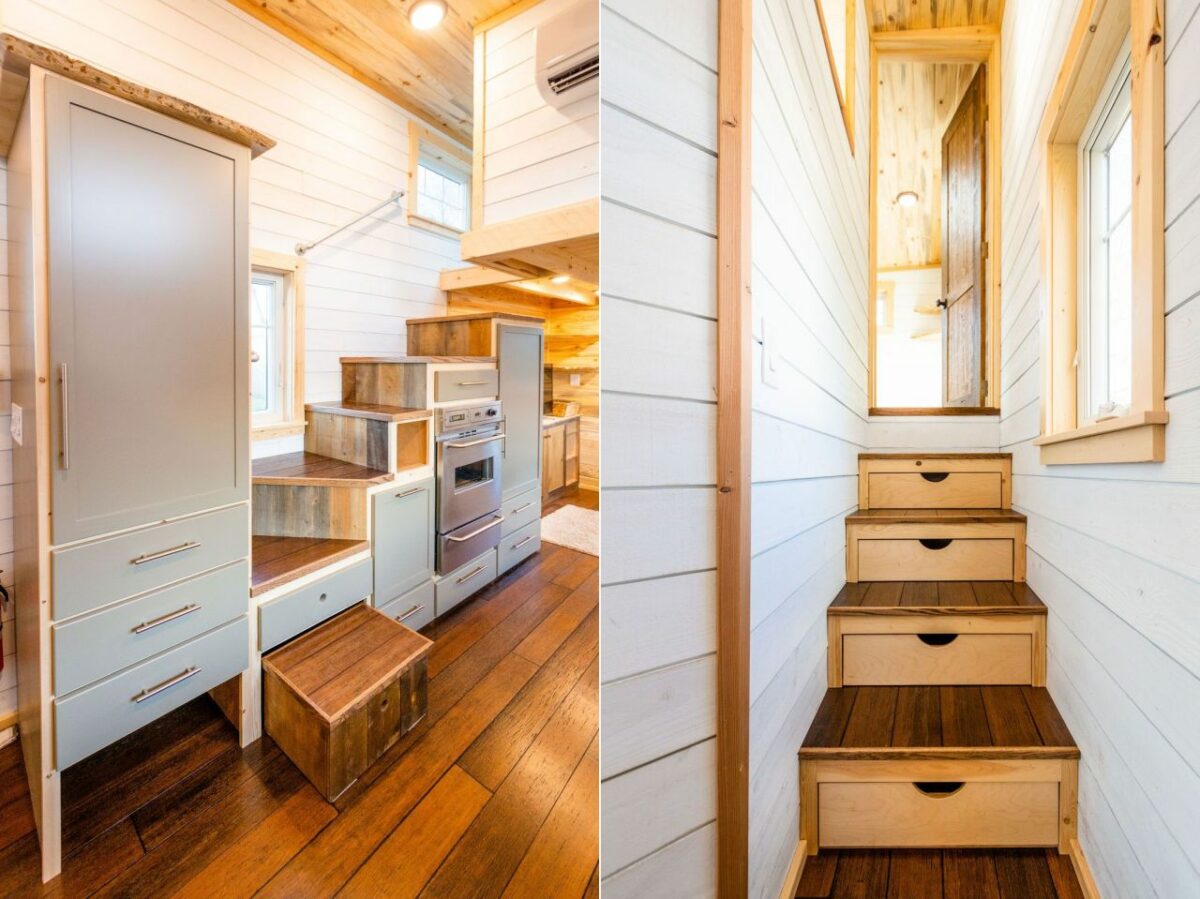 Ross's Tiny House Features Dual Lofts and a Rooftop Patio