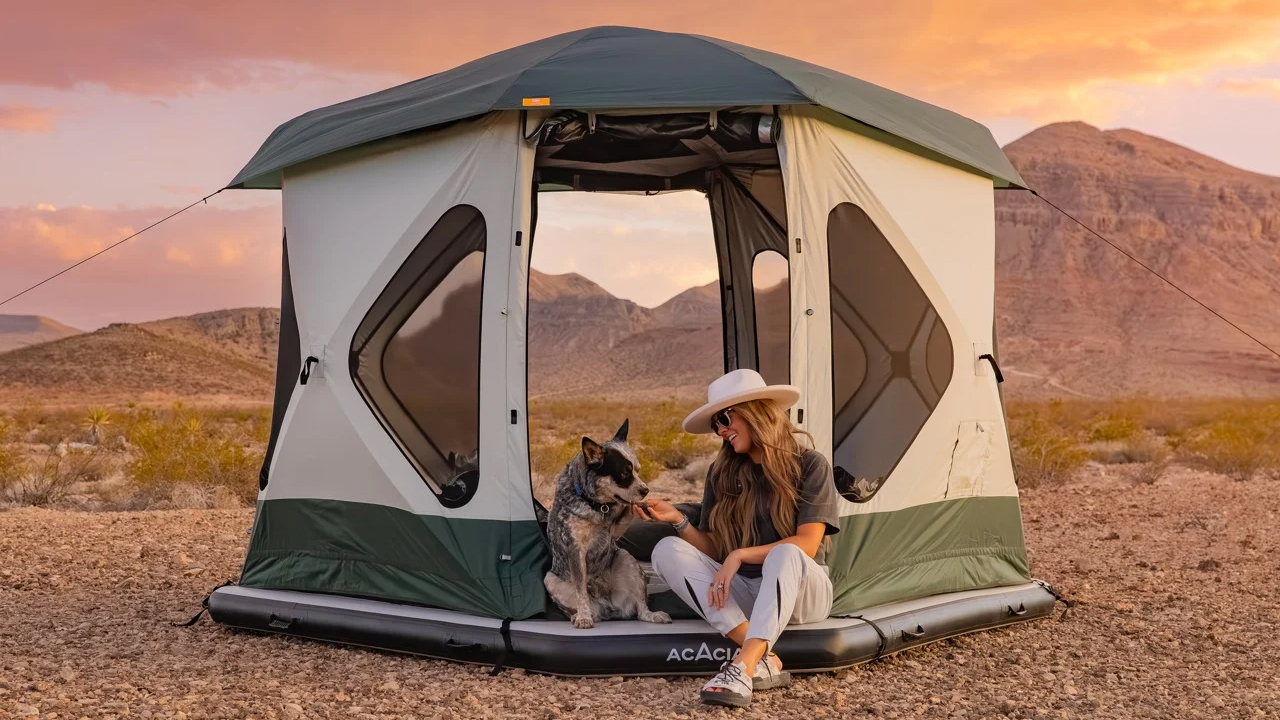 Space Acacia Glamping Tent is Available in Unique Pod Colors