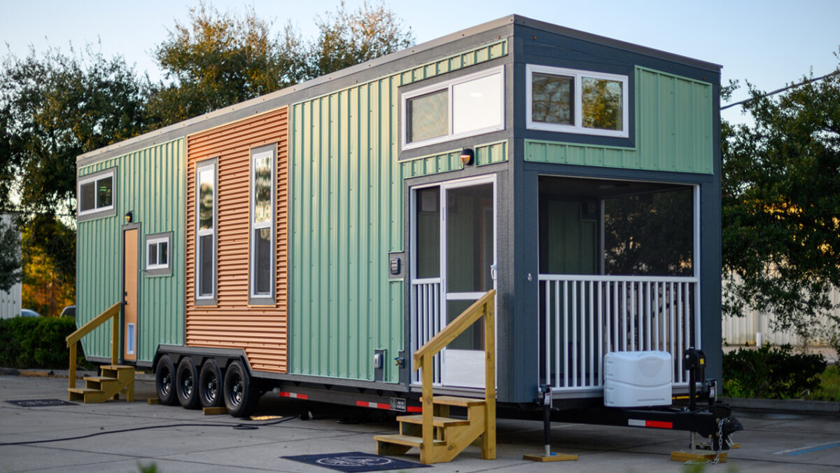 Culp Tiny House Features Screened Front Porch and Walk-in Tub