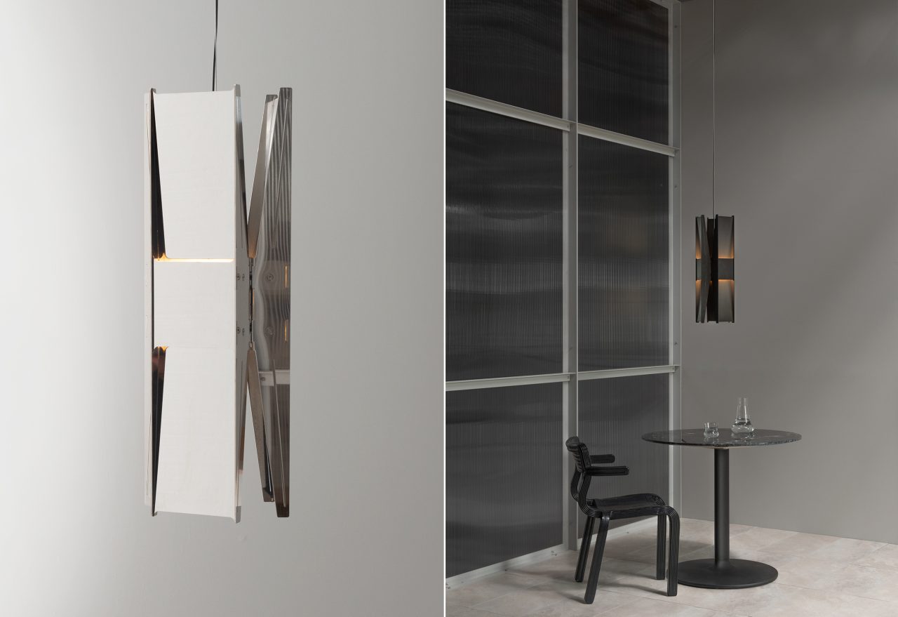 Vector Pendant Lamp Flaunts Rectilinear Pieces in Vertical Incline