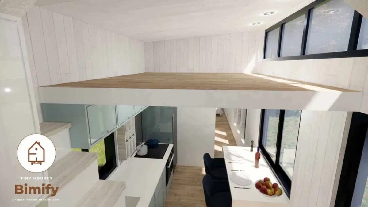 Tiny XXL House With Three Rooms and Discrete Hallway