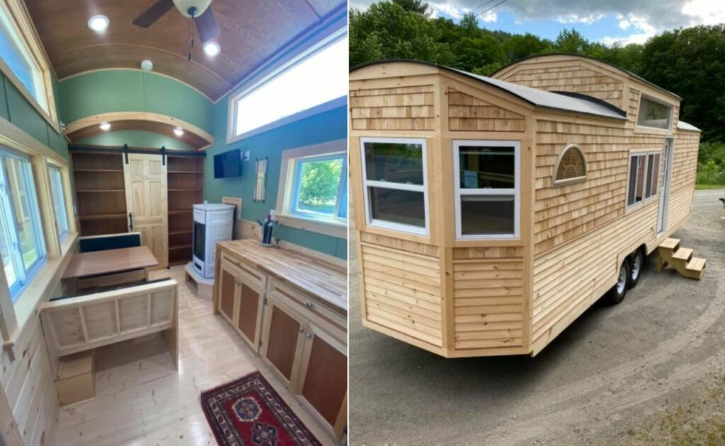 Elegantly Designed Caboose Tiny House Exudes a Rustic Vibe