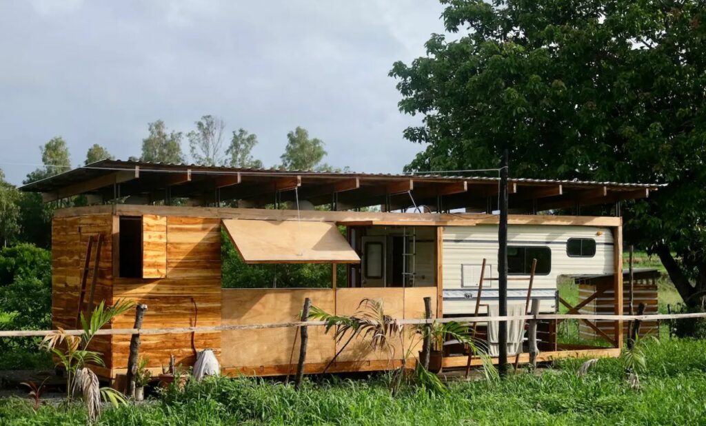 Dani's Camper House is all Teak and Drenched in Natural Light