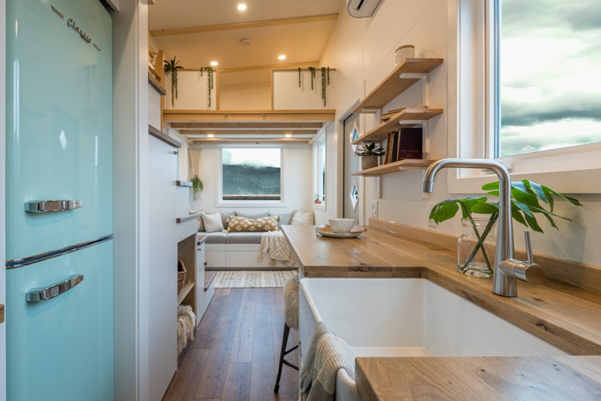 Cabana Tiny House Comes With Twin Lofts and Spacious Kitchen