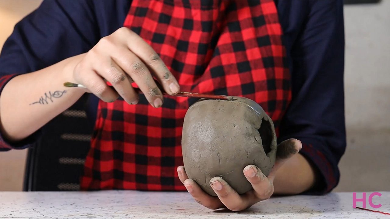How to DIY Clay Jack-o’-lantern Candle Holder for Halloween