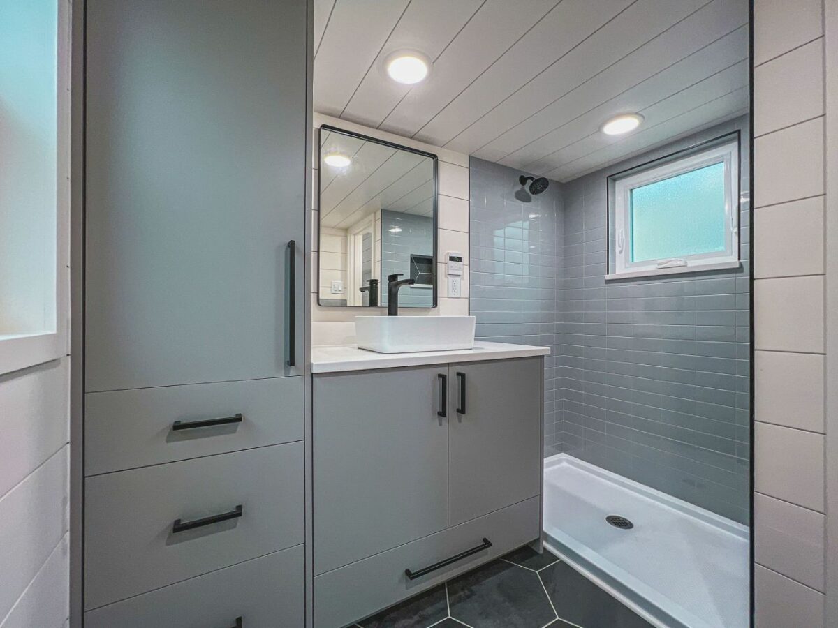 Jock Tiny House Boasts Modern-Industrial Vibe and Loft Skylights