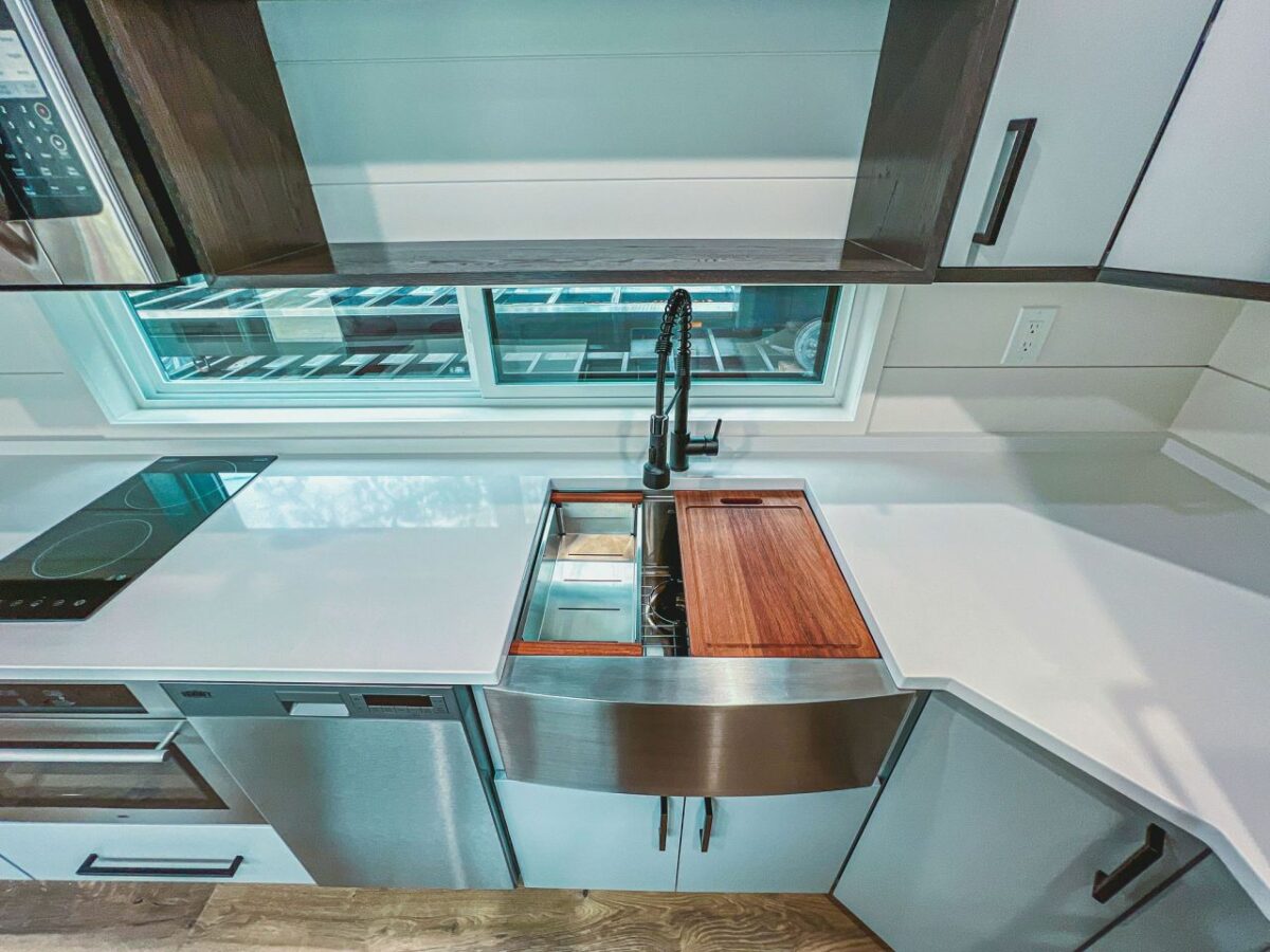 Jock Tiny House Boasts Modern-Industrial Vibe and Loft Skylights