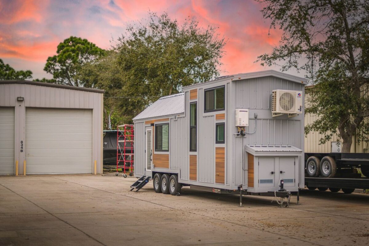 Jock Tiny House Boasts Modern-Industrial Vibe and Loft Skylights