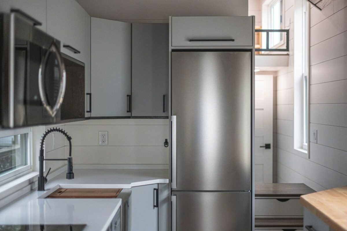 Jock Tiny House Boasts Modern-Industrial Vibe and Loft Skylights