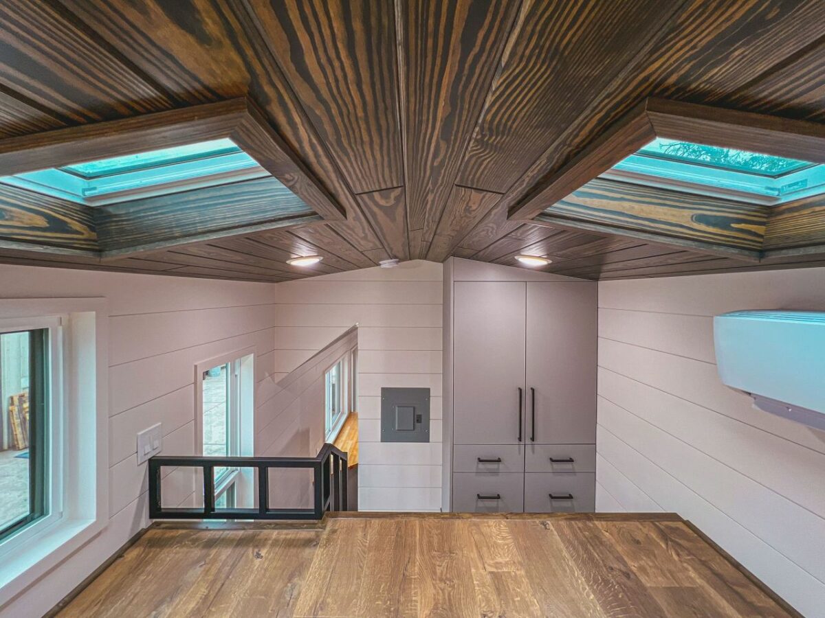 Jock Tiny House Boasts Modern-Industrial Vibe and Loft Skylights