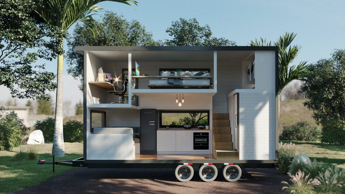 Pequeno Tiny House has Split-Loft With Dedicated Office Space