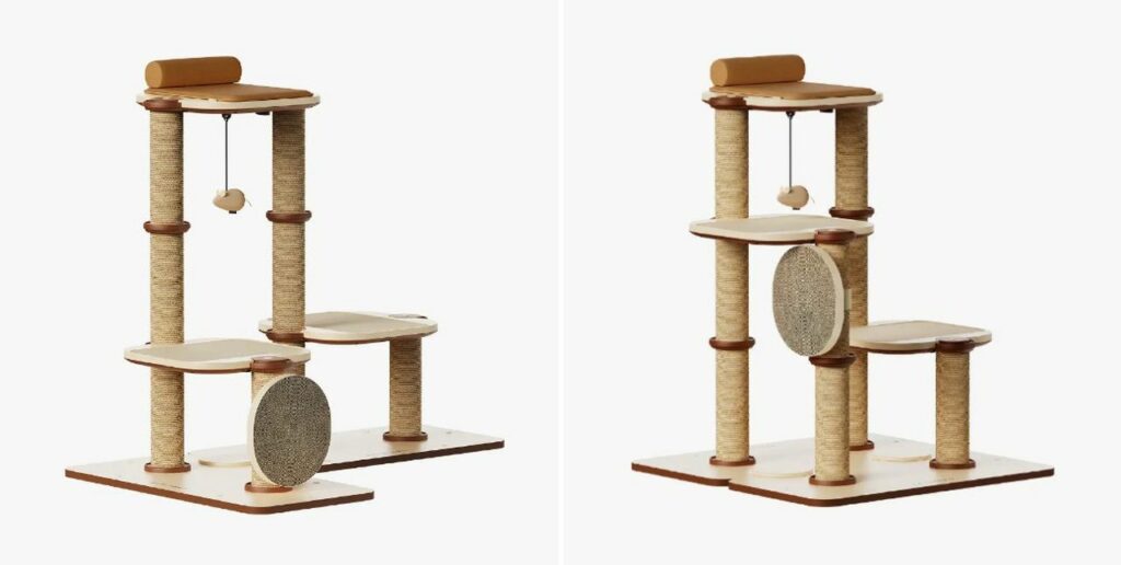 Infinity Cat Tree Boasts a Scandinavian Design for Playful Kitties