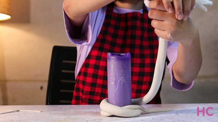 How to Make a Clay Snake Candle Holder for Halloween?