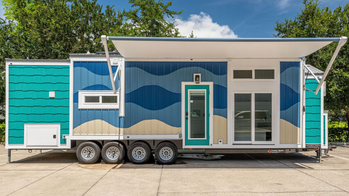 Wave Tiny House With Coastal Vibe is a Family Home in Florida