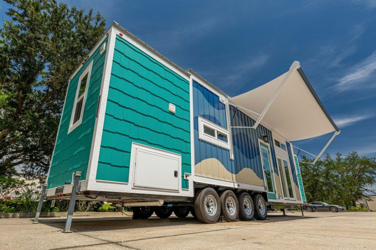 Wave Tiny House With Coastal Vibe is a Family Home in Florida