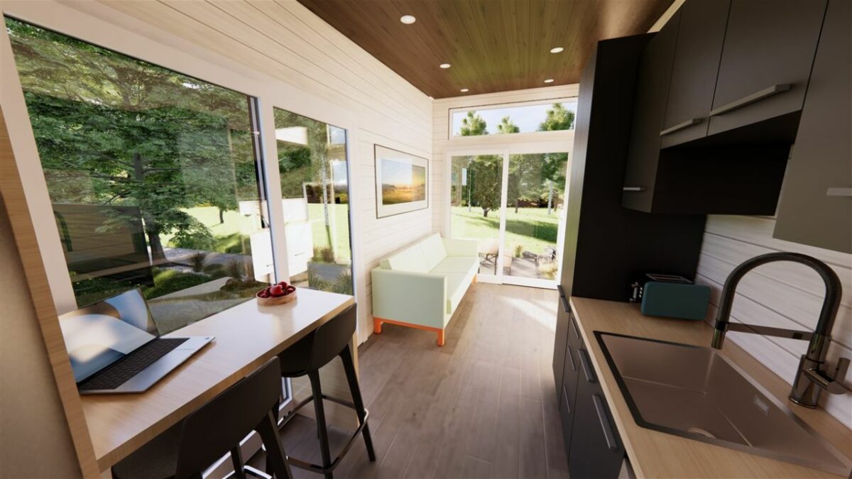 Weekender Tiny House Eliminates a Regular Bedroom