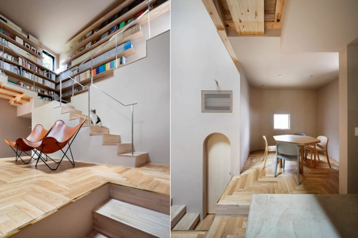 Japanese Cat Tree House Offers Harmonious Living Architecture