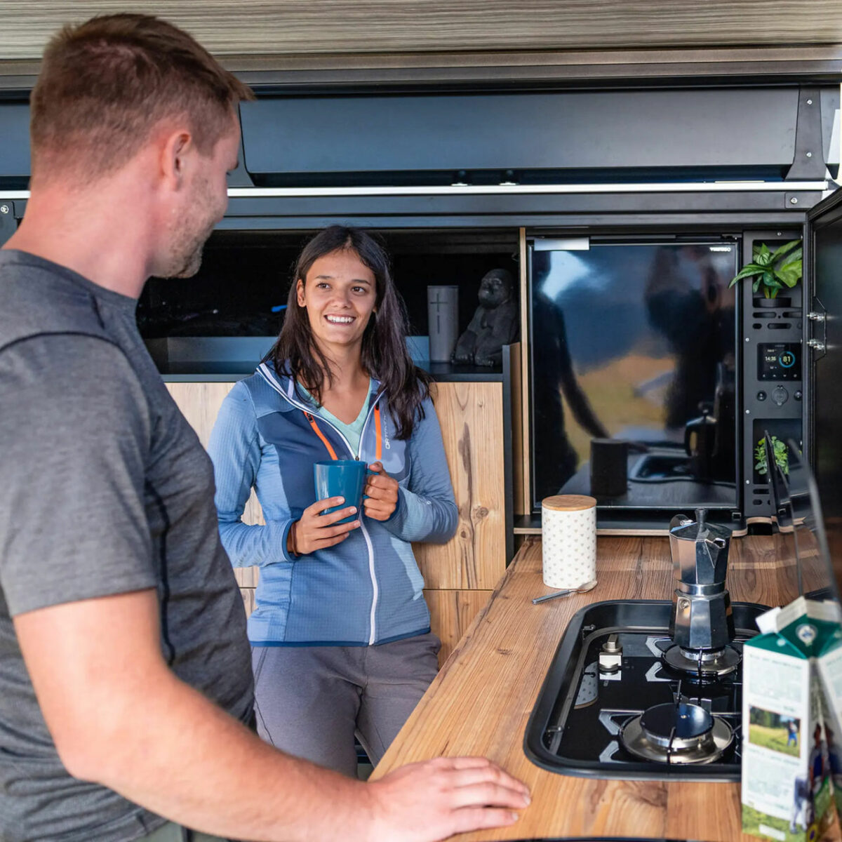 FREEda Camper Extends With Rooftop Bedroom, Slide-out Kitchen
