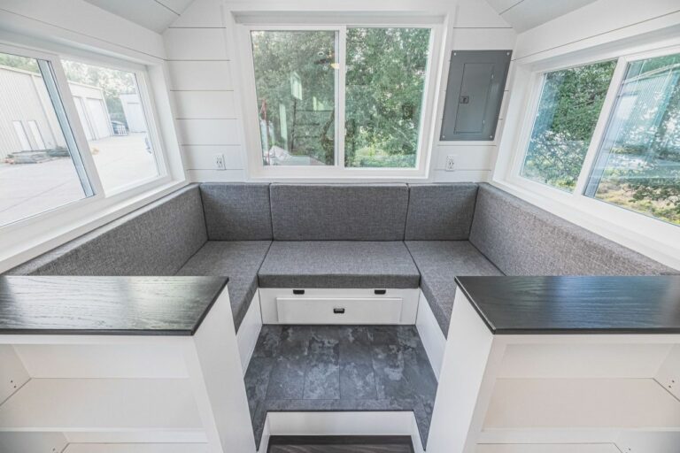 Pet-Friendly Cavin Tiny House Features a Raised Living Room