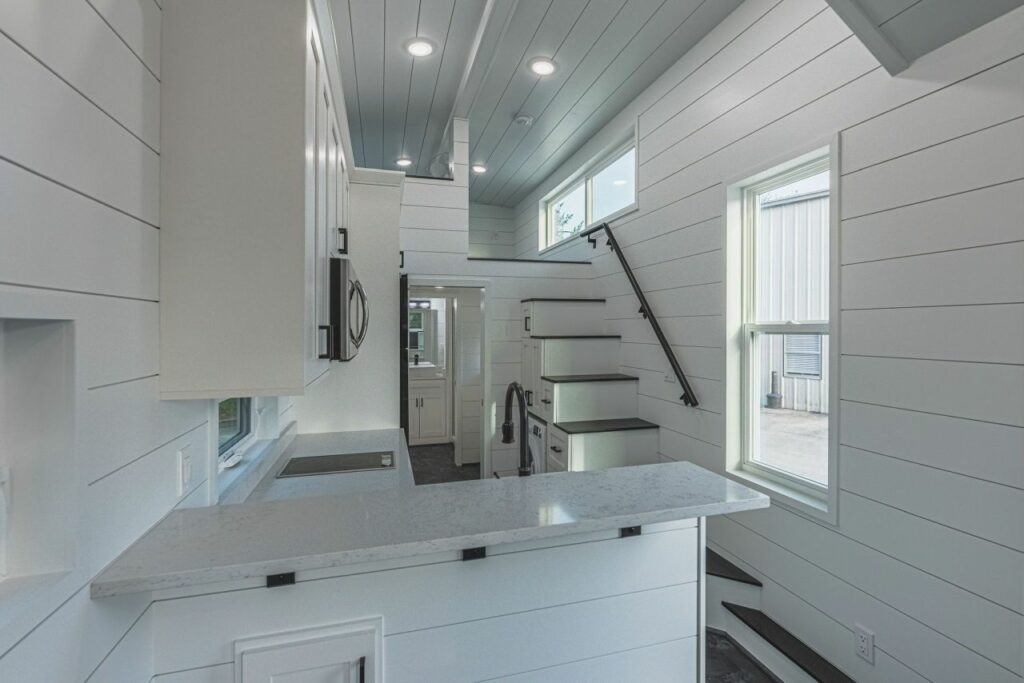 Pet-Friendly Cavin Tiny House Features a Raised Living Room