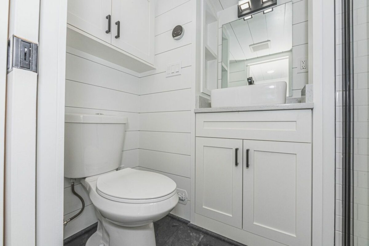 Pet-Friendly Cavin Tiny House Features a Raised Living Room