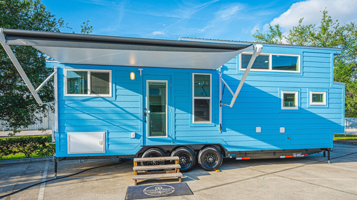 Pet-Friendly Cavin Tiny House Features a Raised Living Room