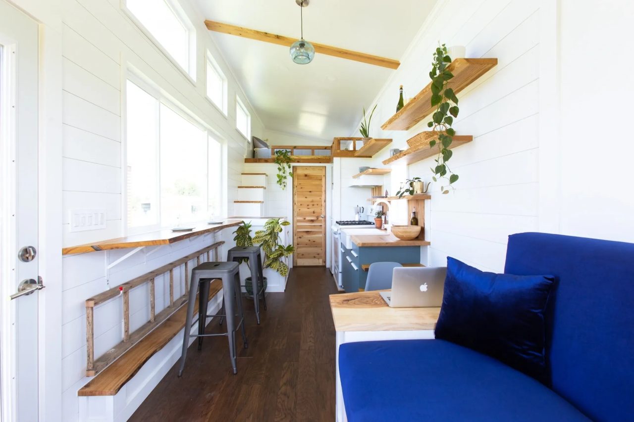 The Minimalist Fern Tiny House Bustles With Live-Edge Accents