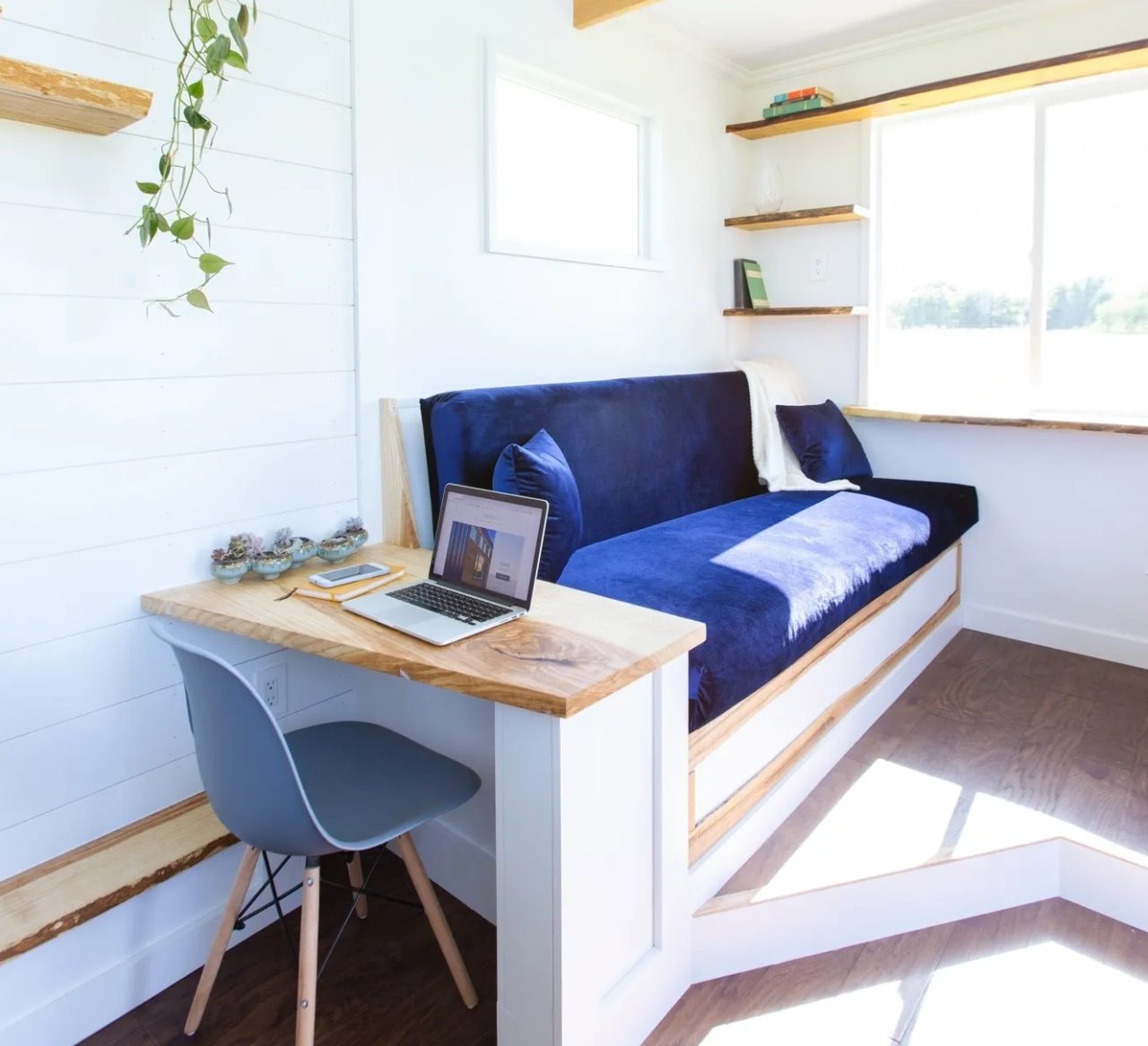 The Minimalist Fern Tiny House Bustles With Live-Edge Accents